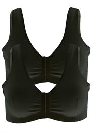 Transparent Lace and Mesh Balcony Underwired Bra Black - Plus Size Bras