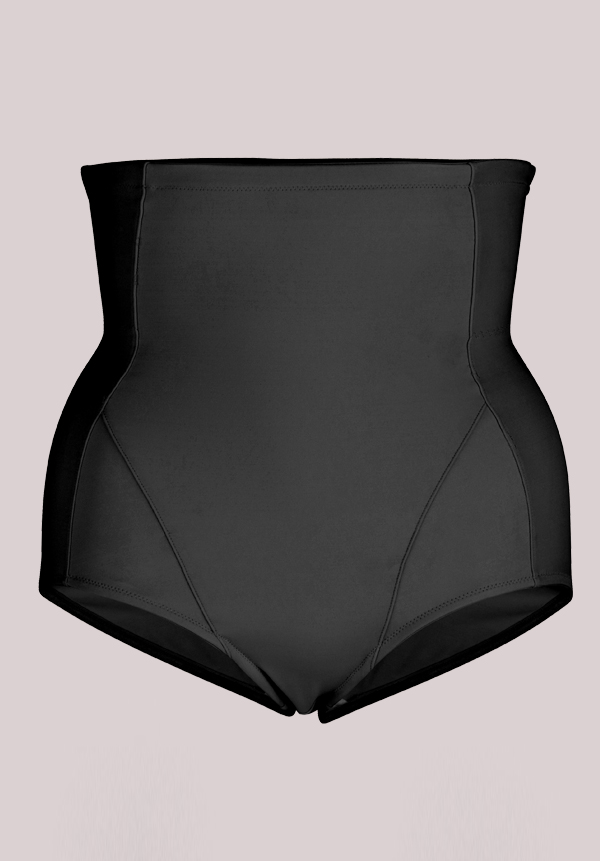 High-Waisted Shaper Brief Black | Waist & Tummy Control - Plus Size Bras